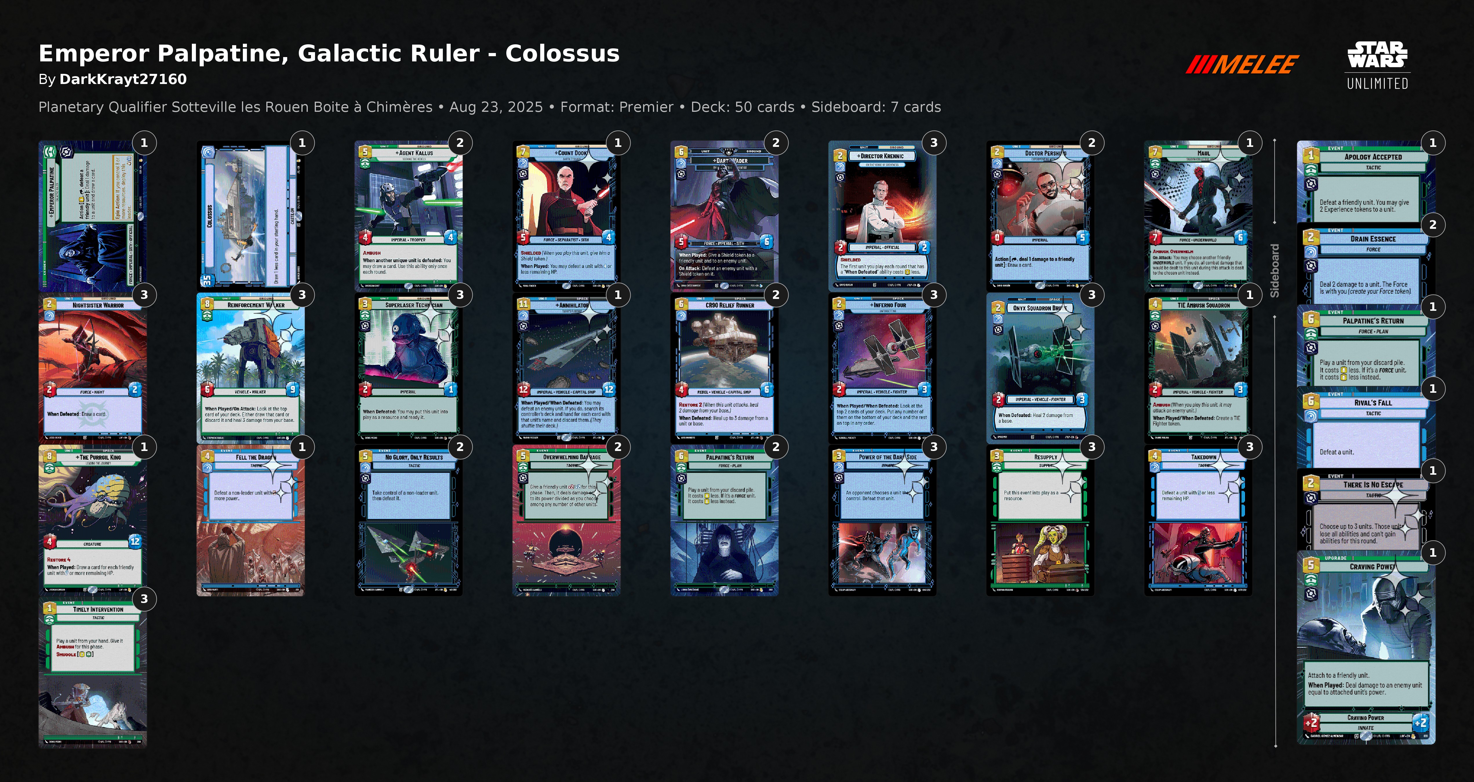 Emperor Palpatine, Galactic Ruler - Colossus | Melee