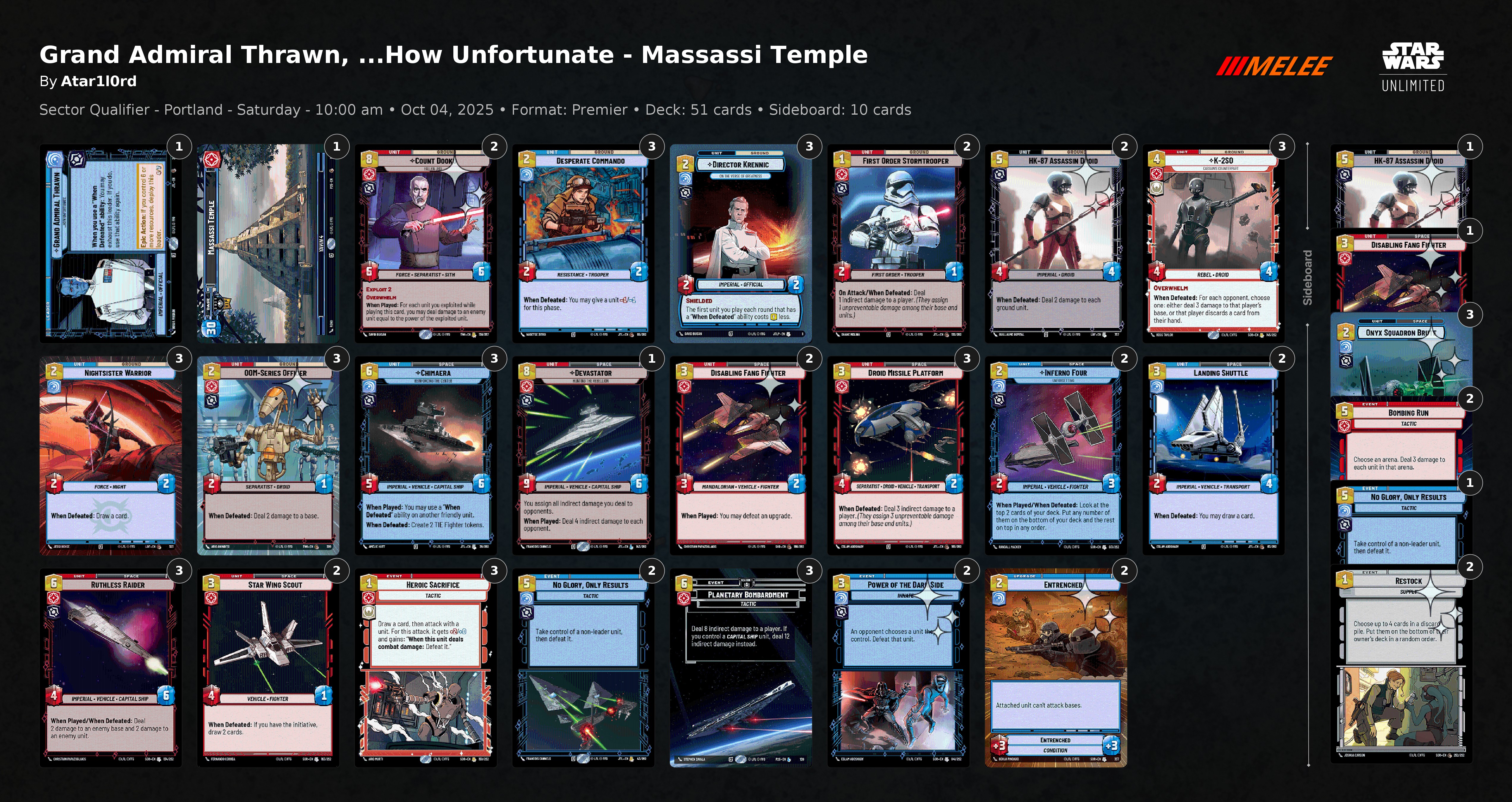 Grand Admiral Thrawn, ...How Unfortunate - Massassi Temple | Melee