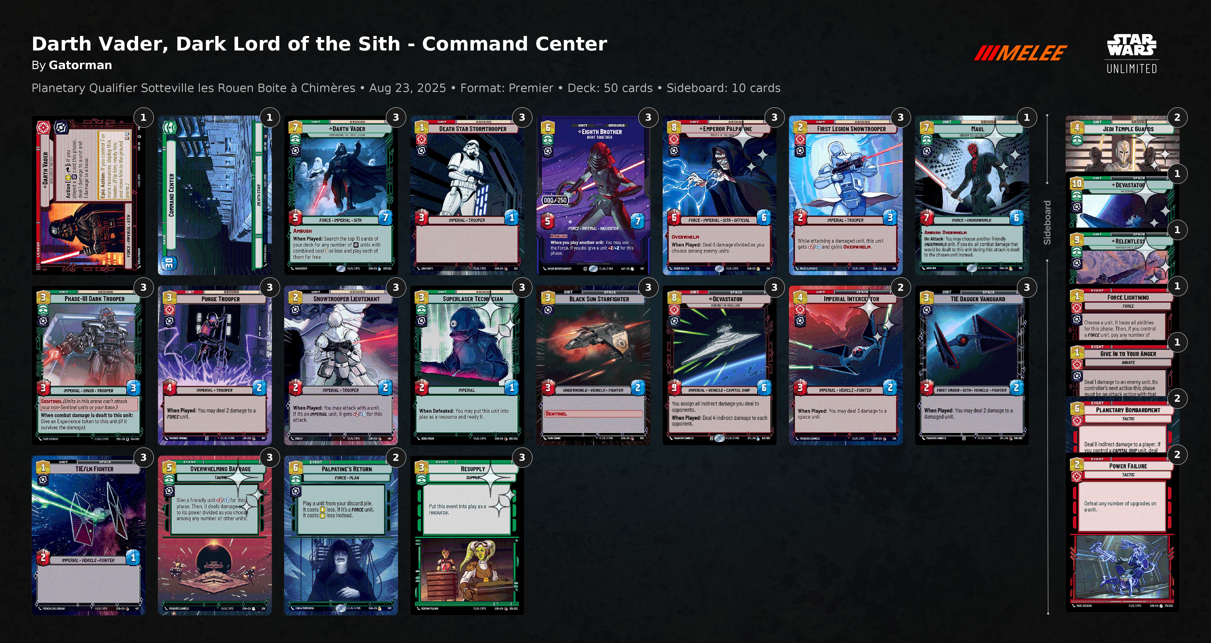 Darth Vader, Dark Lord of the Sith - Command Center | Melee