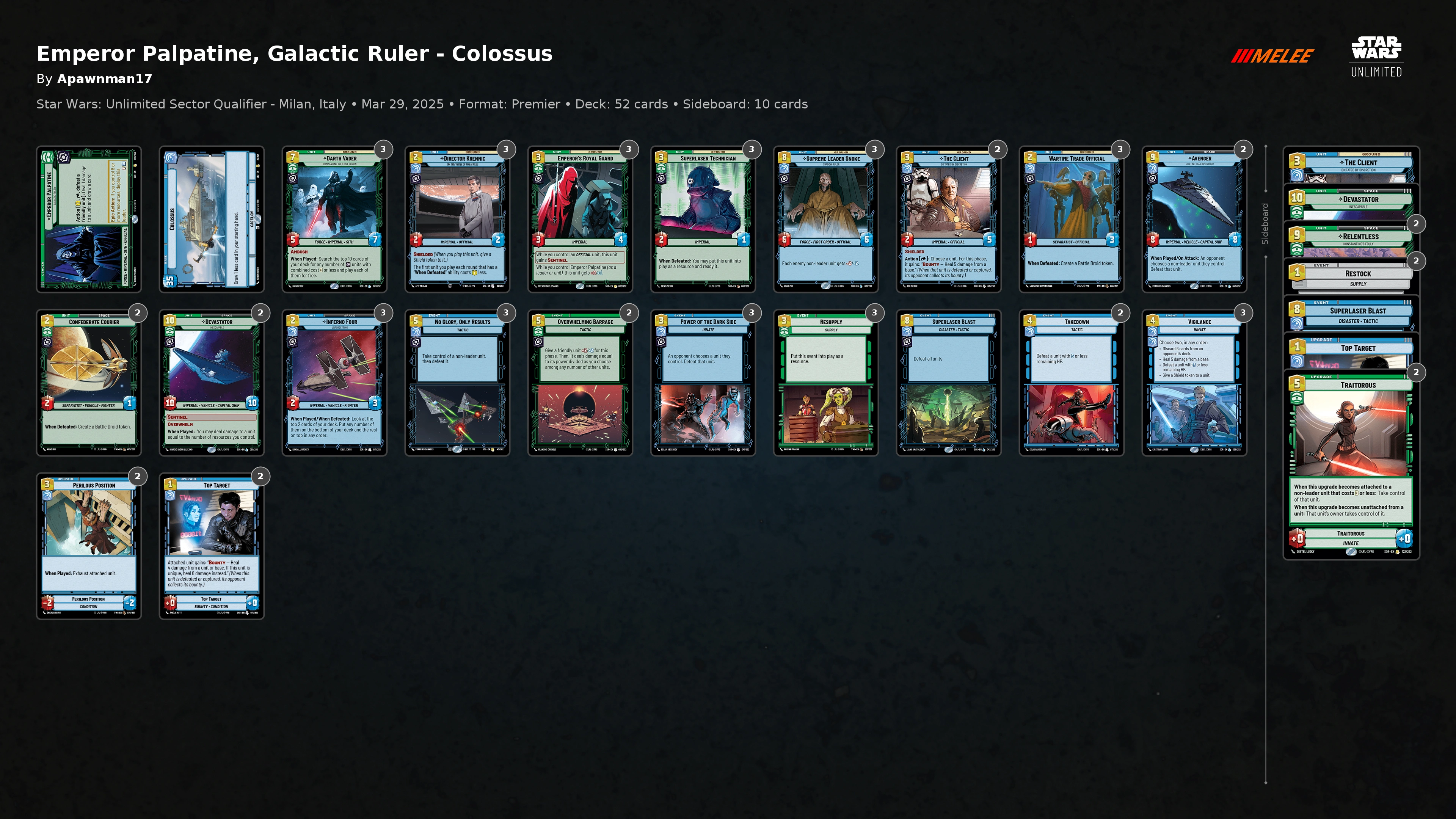Emperor Palpatine, Galactic Ruler - Colossus | Melee