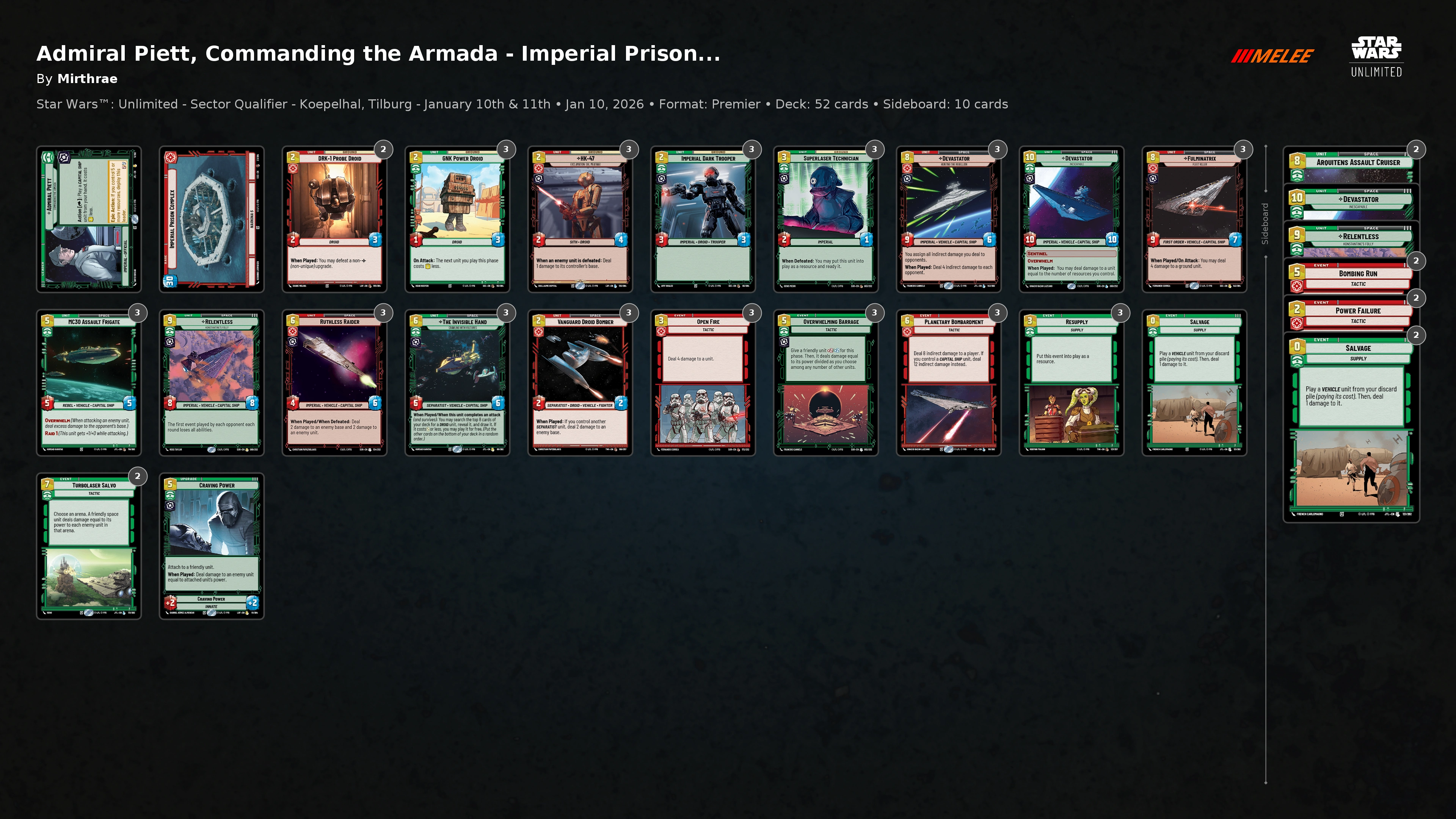 Admiral Piett, Commanding the Armada - Imperial Prison Complex | Melee