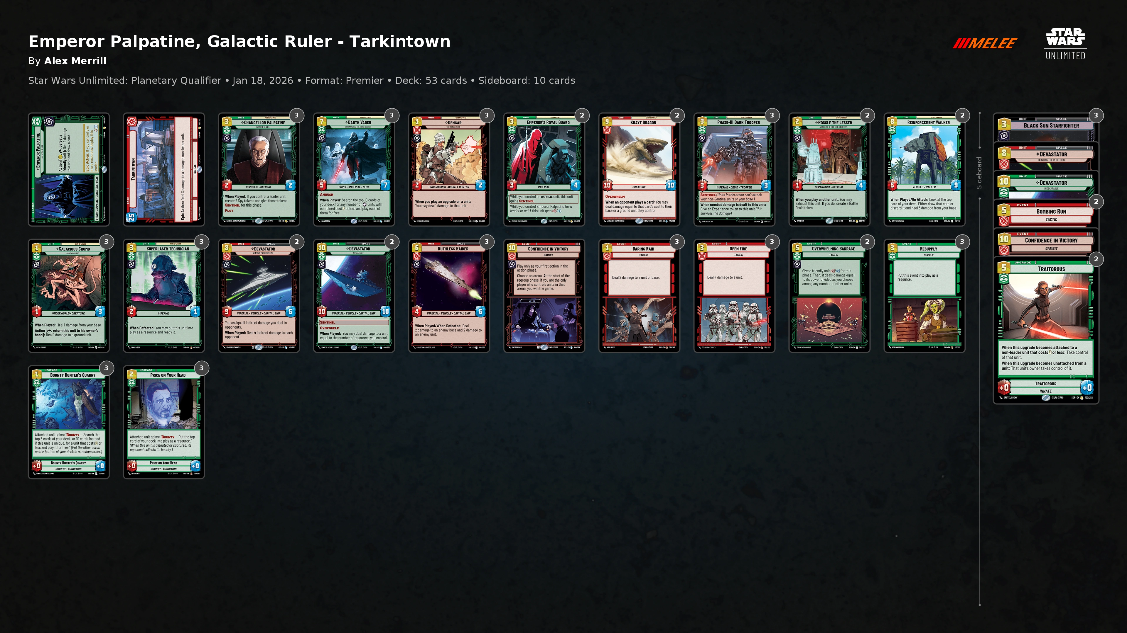 Emperor Palpatine, Galactic Ruler - Tarkintown | Melee